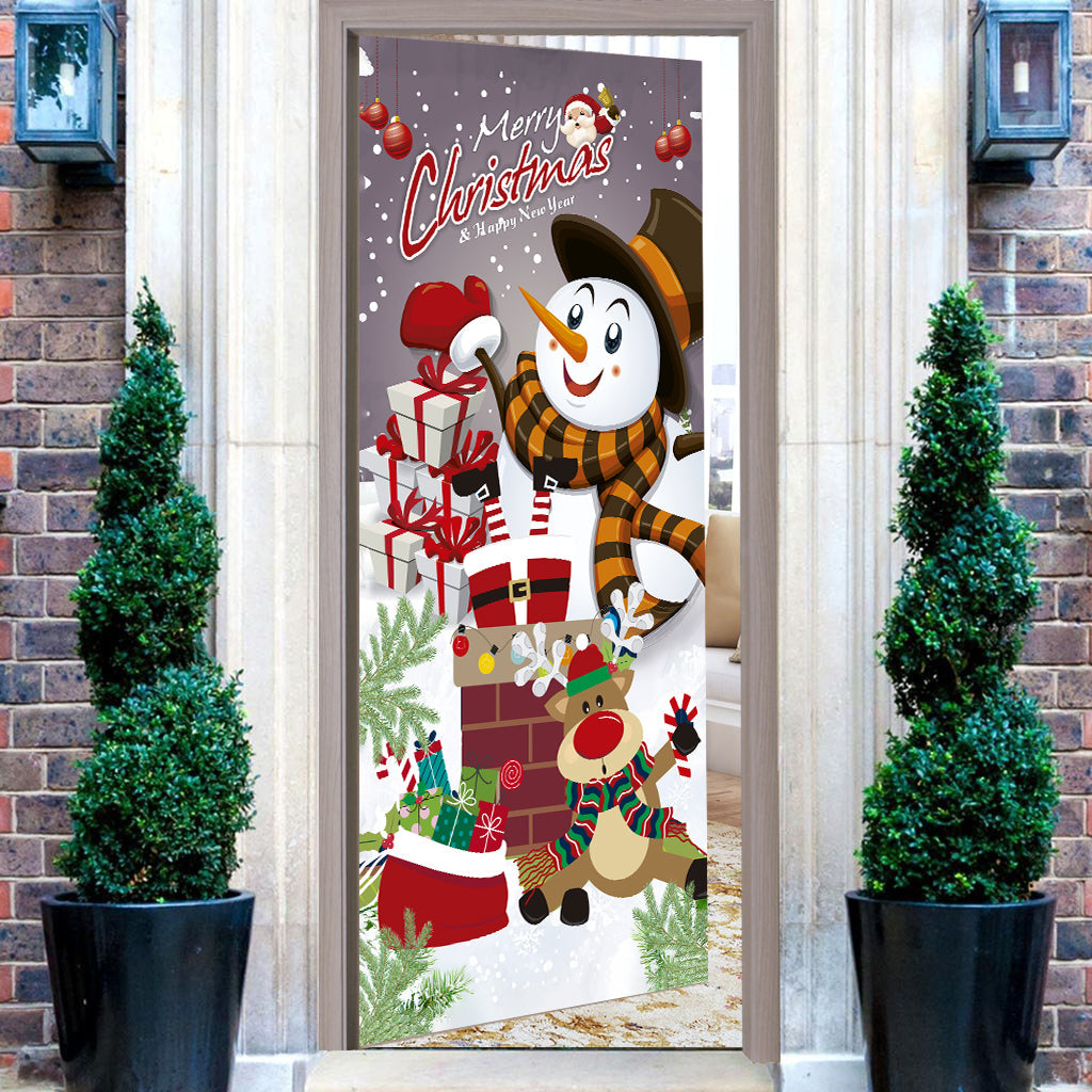 Funda Navideña Para Puerta Ref. UN-722-17 – Confetex de Colombia